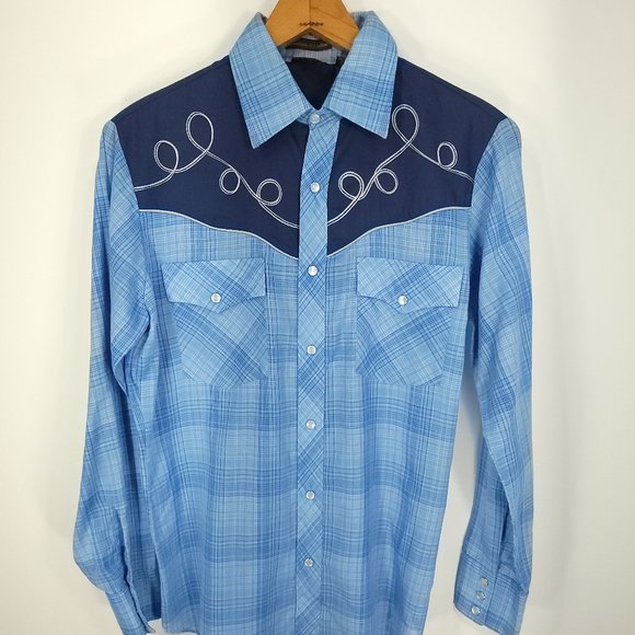 Outlaw Western Wear | Shirts | Vtg Outlaw Western Wear Snap Front Long ...